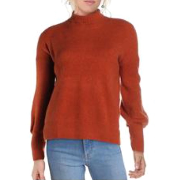 French Connection | Sweaters | French Connection Rust Orange Mockneck ...